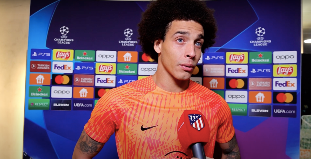 Witsel, tras el partido ante el Inter: «Es la Champions, es el más alto ...