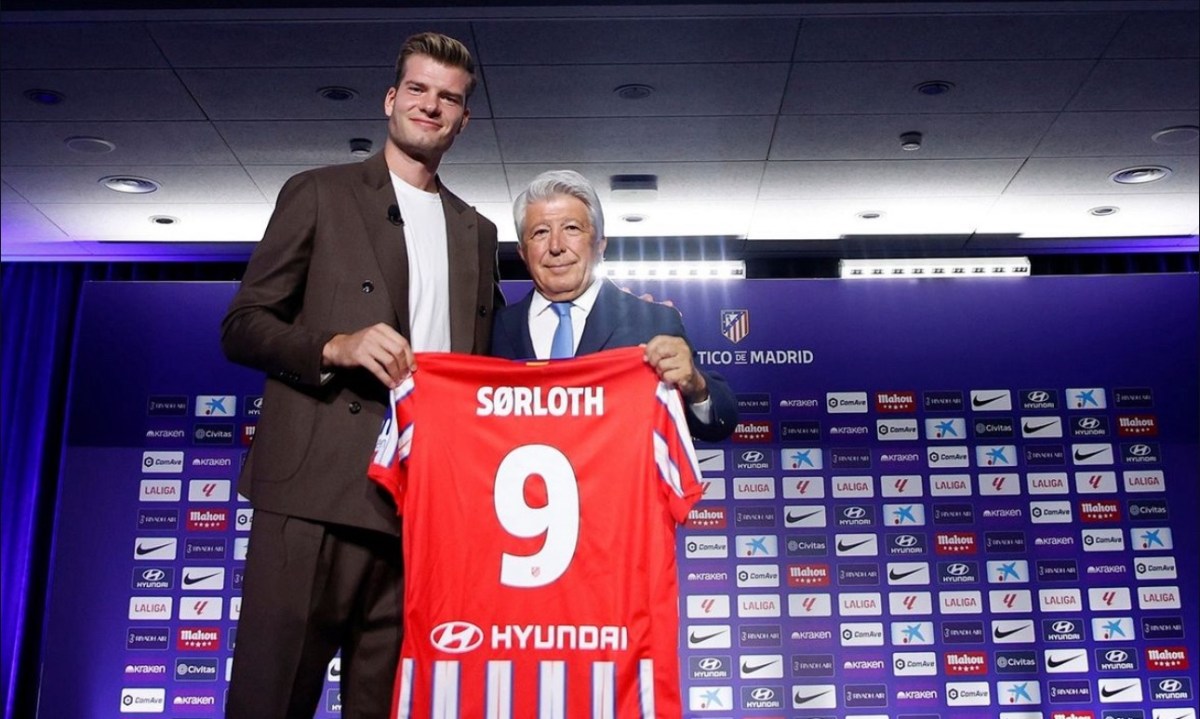 Así fue la presentación de Sorloth: “Cuando vine a España esperaba ...